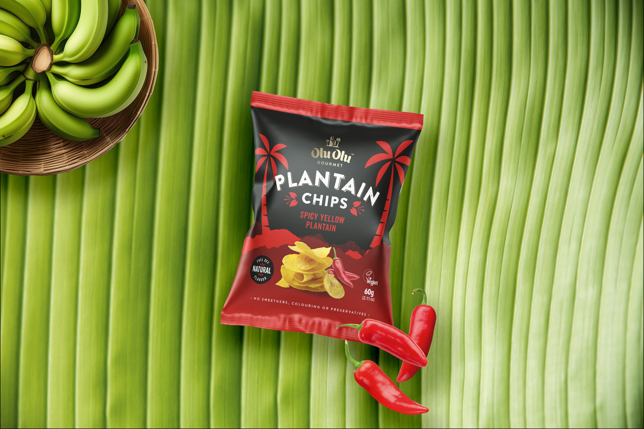 Plantain Chips Spicy Yellow – Olu Olu Foods