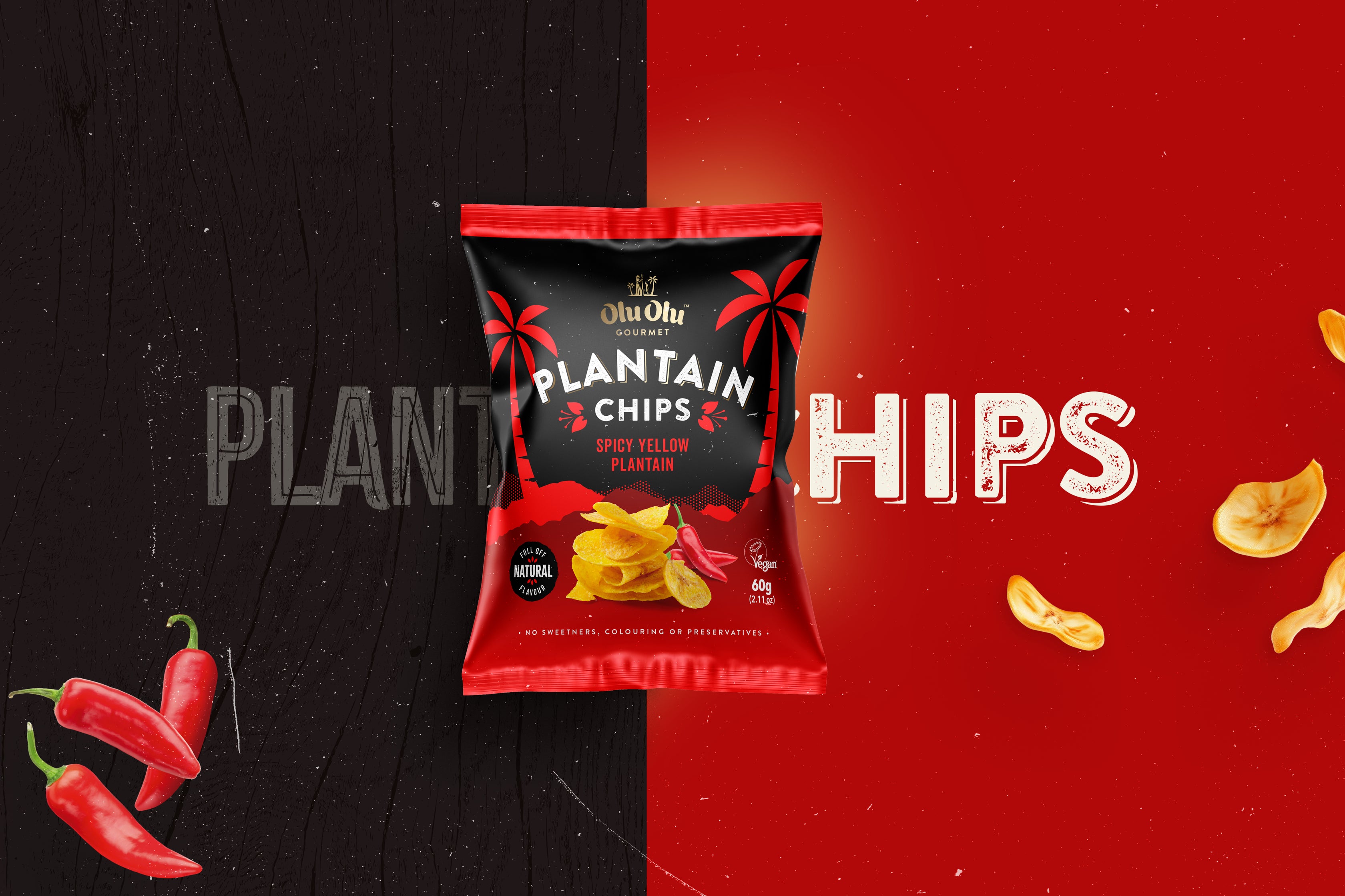 Plantain Chips Spicy Yellow – Olu Olu Foods